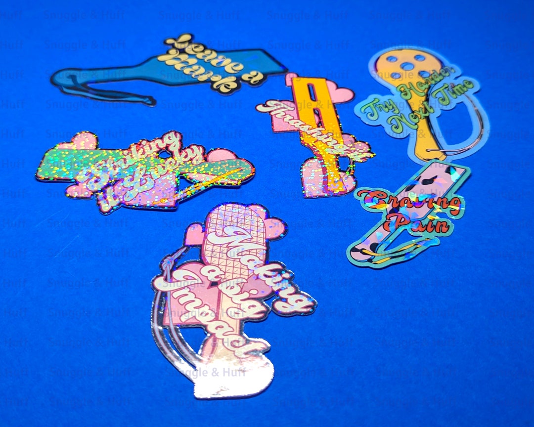 Spanking Sticker Set Six Impact Play Paddle Decals 6 - Etsy