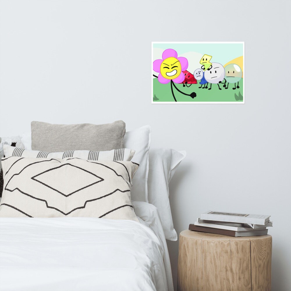 BFDI Flower Poster - Etsy
