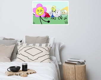 Flower BFDI/BFB Acrylic Keychain Object Shows - Etsy