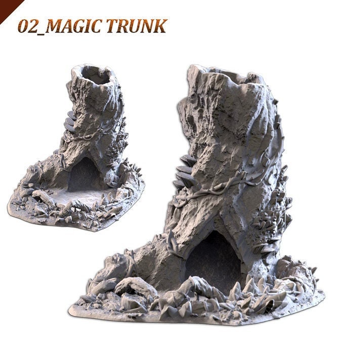 Magic Trunk - 02 - 3D Printed Dice Tower - Printed in a Single Piece ...