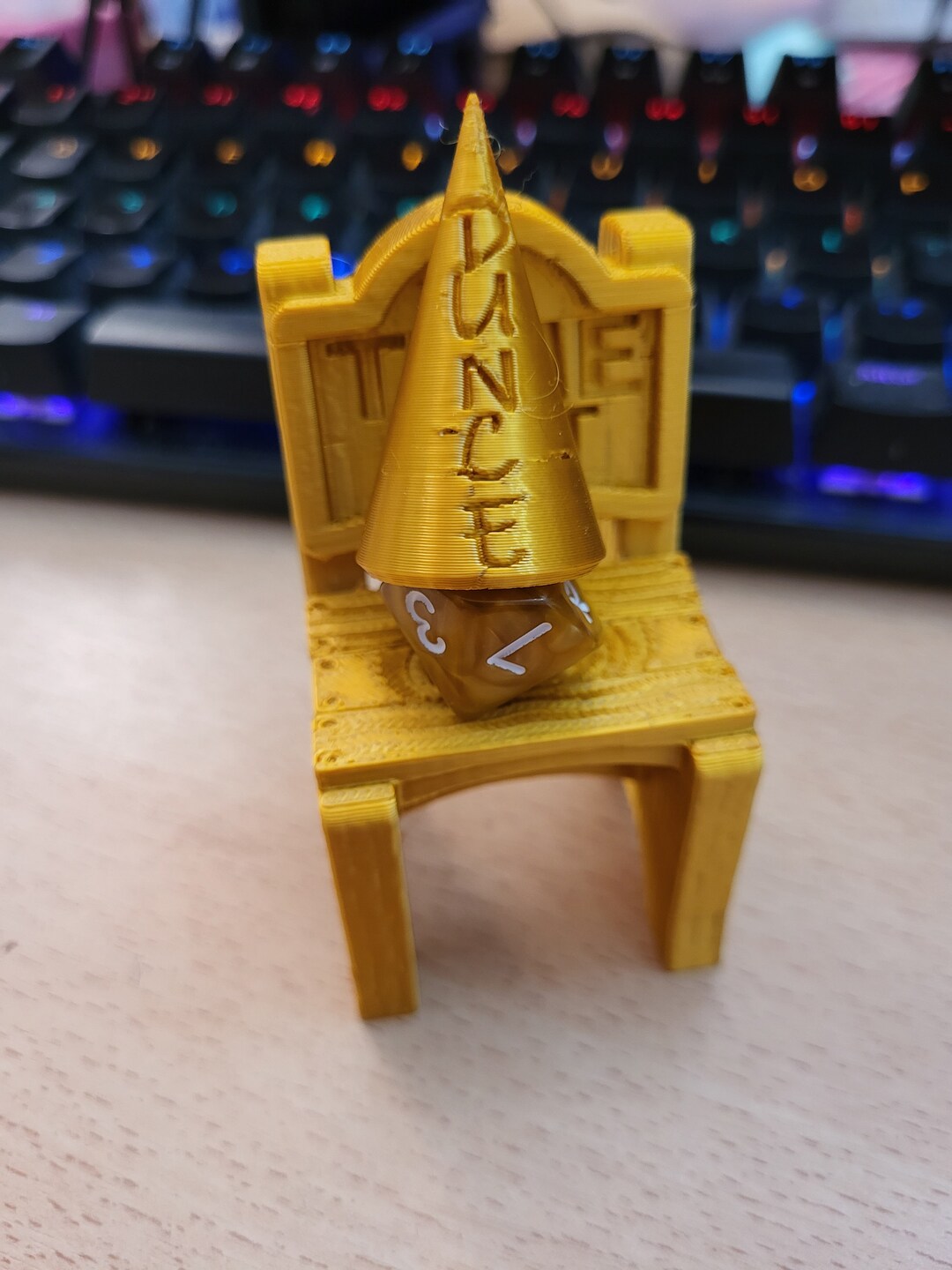DND Time Out Chair and Dunce Hat for Your Naughty Dice D&D, Dungoens ...