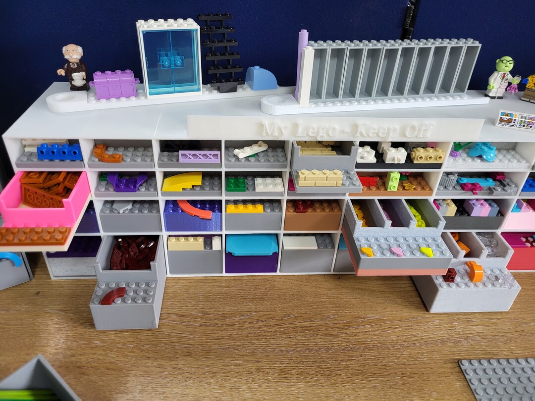 Lego Storage Box, Lego Drawers, Lego Parts Box, 3D Printed With Lego ...
