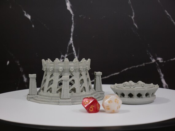 Dice Storage Box the Mausoleum Skull Guarding Dice Box - Etsy