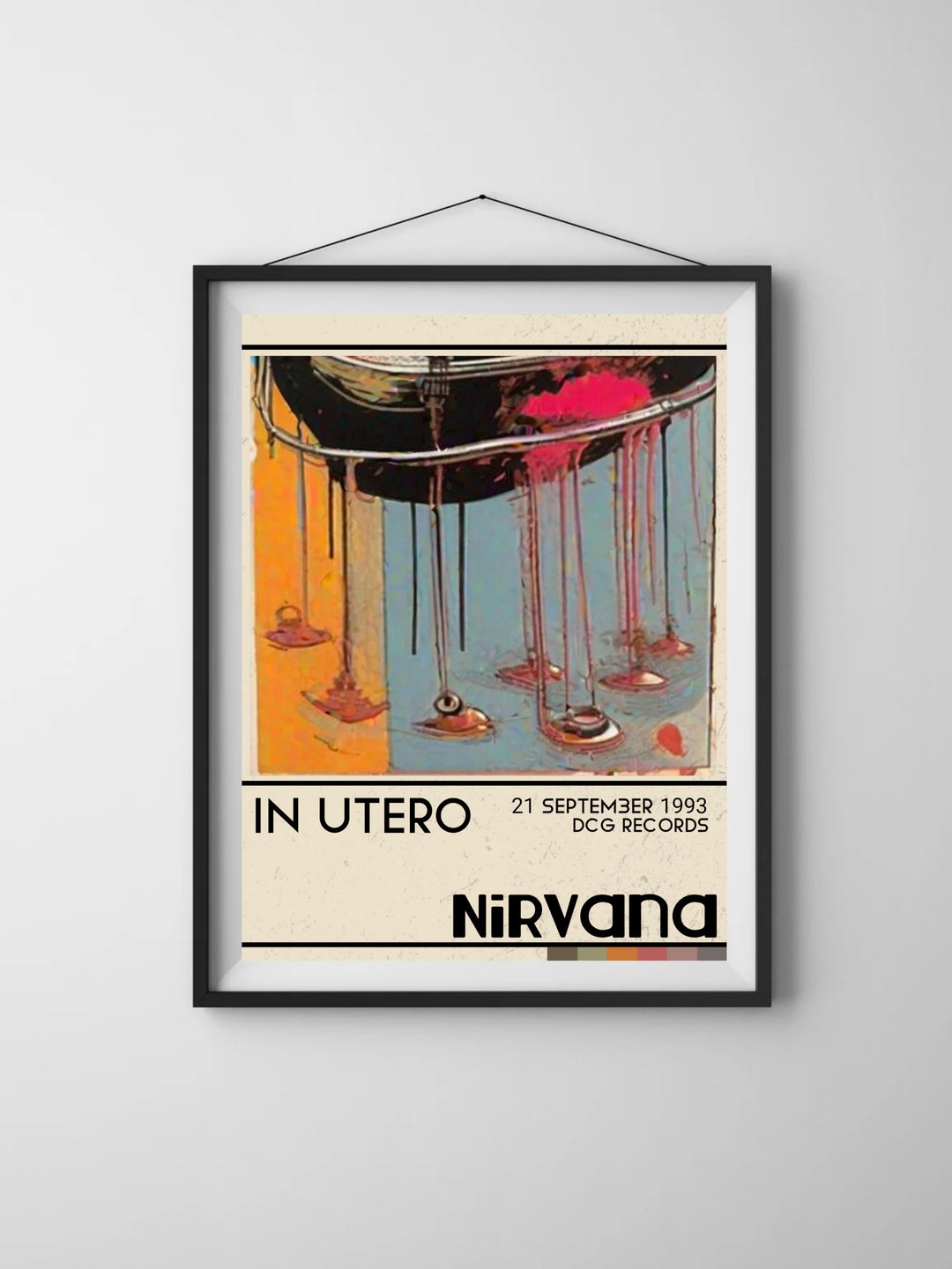 Nirvana In Utero Album Art Print Etsy