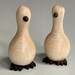 Wooden Goose Families, Handcrafted, Hardwood Ornaments to Grace Any ...