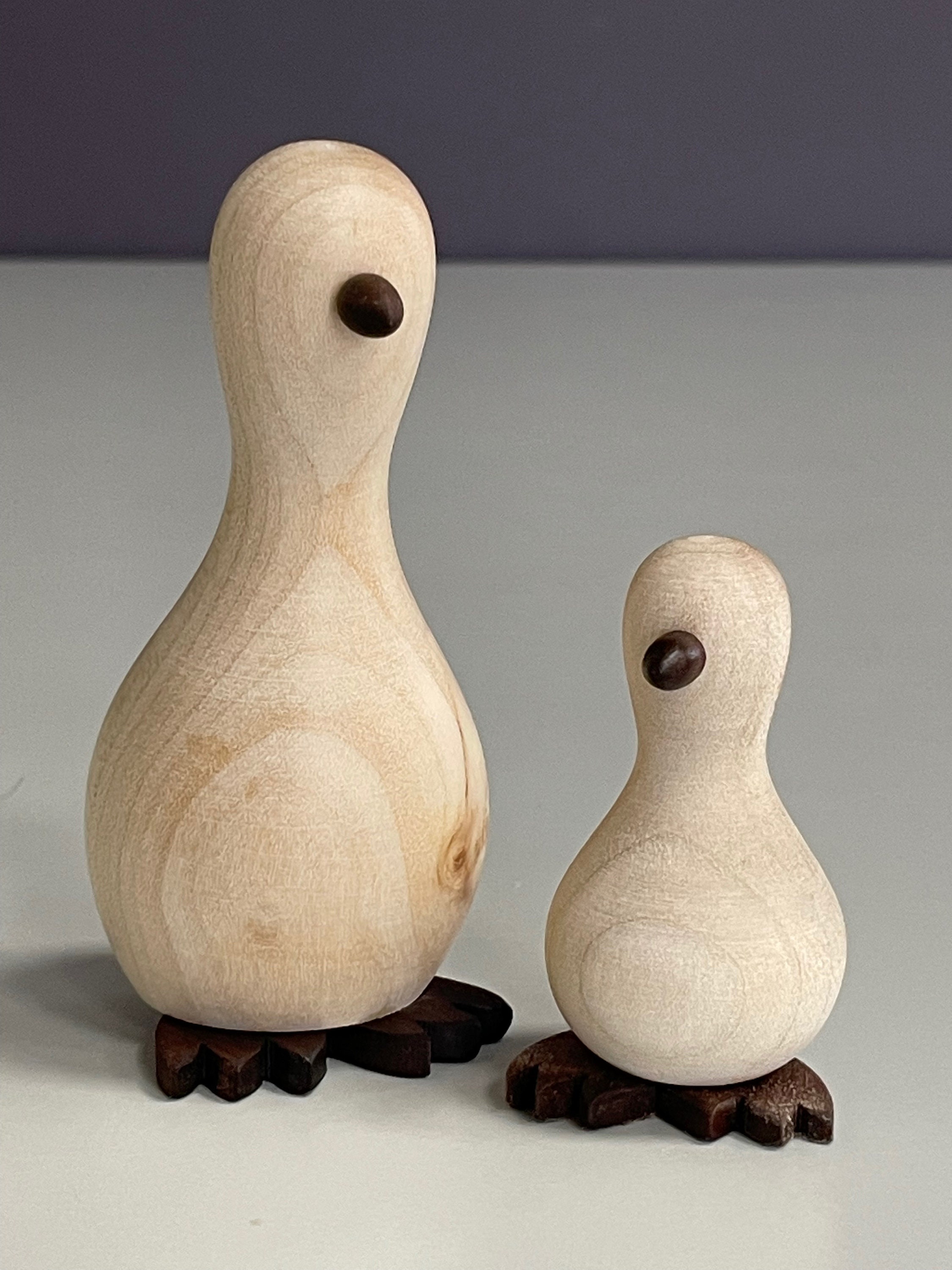 Wooden Goose Families, Handcrafted, Hardwood Ornaments to Grace Any ...