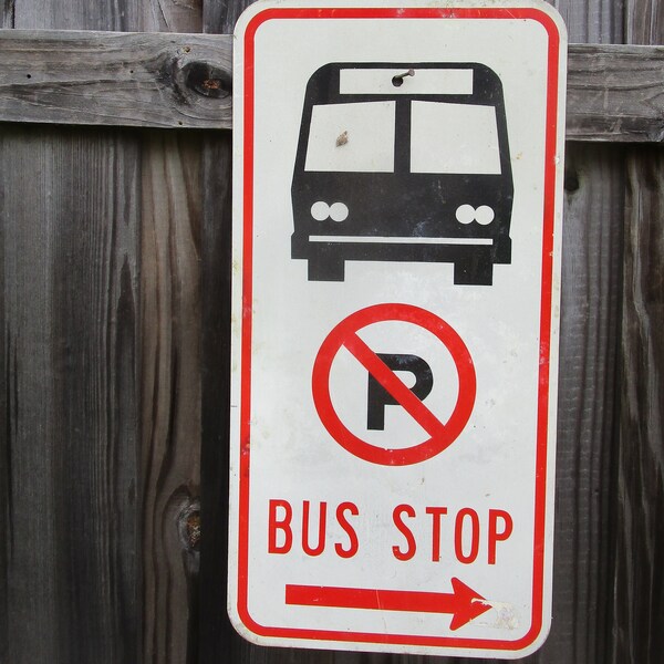 Bus Stop Sign - Etsy