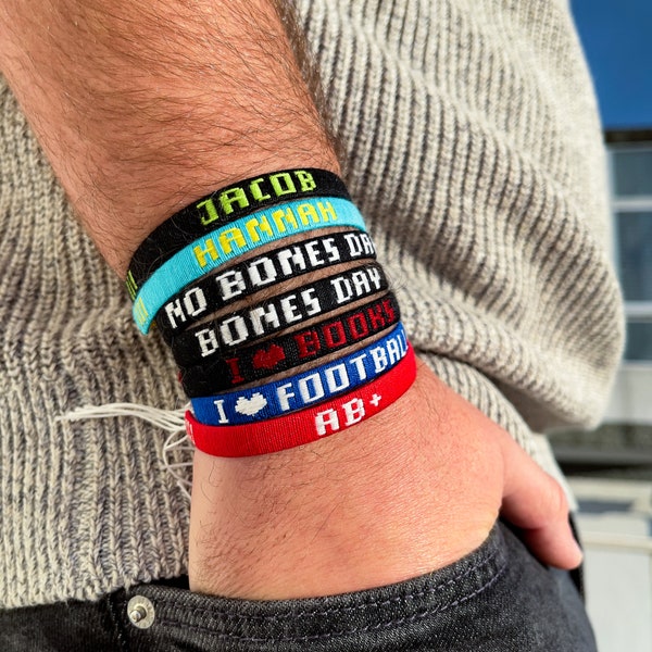 Bracelet With Text - Etsy