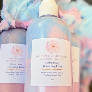 Cotton Candy Shea Butter Lotion: Handmade Moisturizing Body Lotion - Etsy