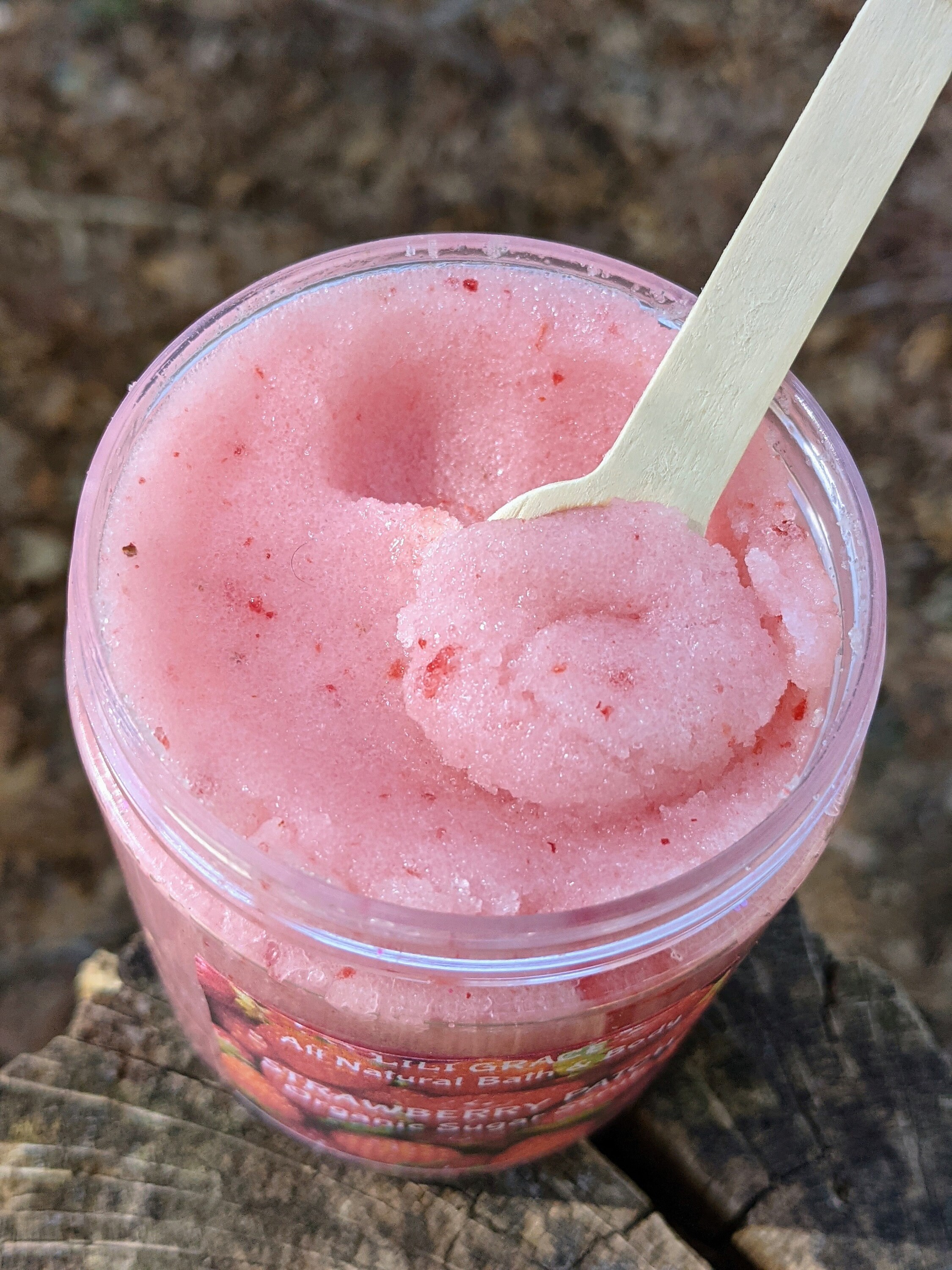 Natural Sugar Scrub Strawberry Sugar Scrub Strawberry Body | Etsy