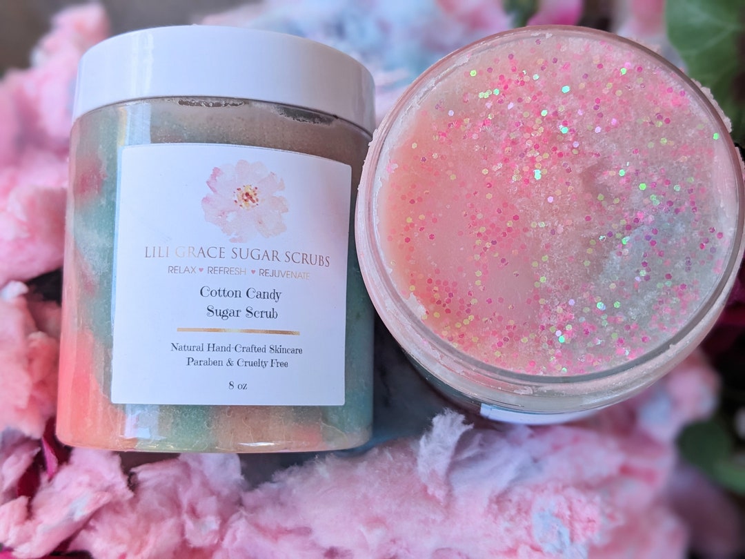 Cotton Candy Sugar Scrub, Natural Sugar Scrub, Cotton Candy ...