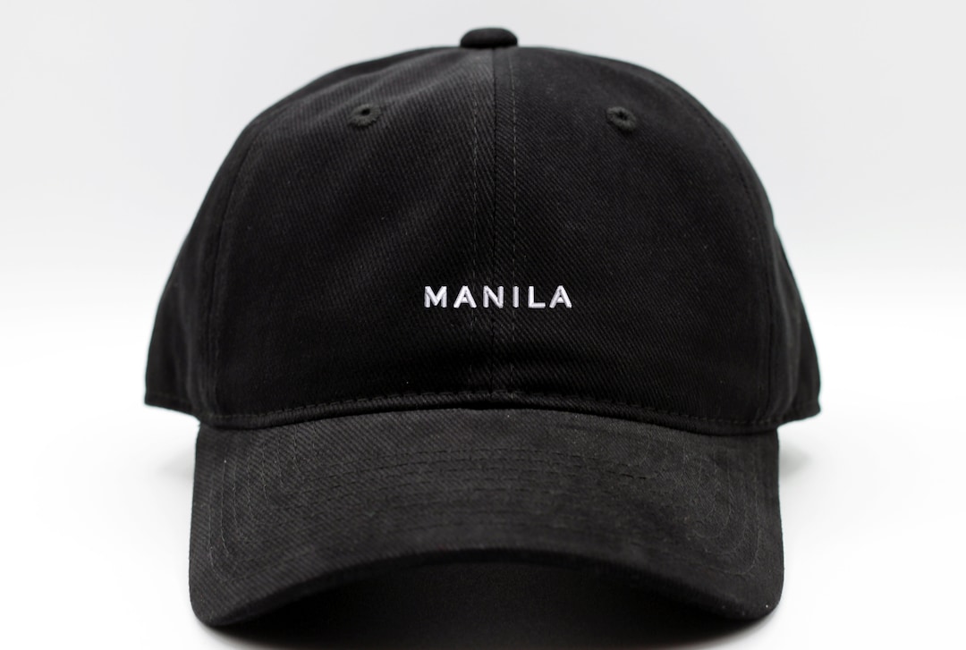 Premium MANILA CITY Dad Hat | Black Cap | Top Quality - Etsy