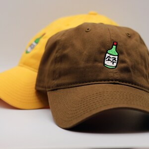 Premium Soju Embroidered Hat - Premium Quality | Korean Letters Bottle ...