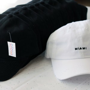 Premium MIAMI CITY Dad Hat | Black Cap | Top Quality - Etsy