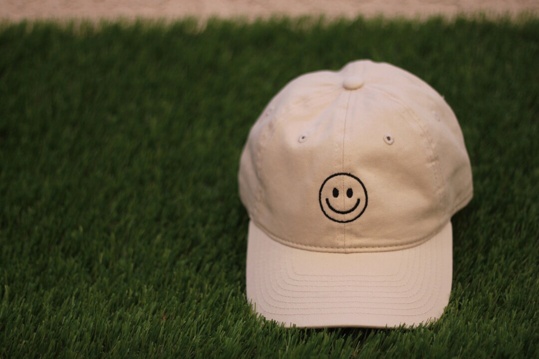 Happy Face Dad Hat | Smiley Circle Cap - Etsy