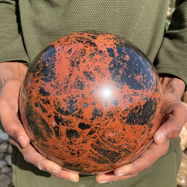 Obsidian Sphere - Etsy