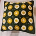 Two Colour Daisy Cushion. - Etsy