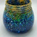 Jar With Screw Lid | Epoxy Resin With Glitter and Alcohol Ink. Beach ...