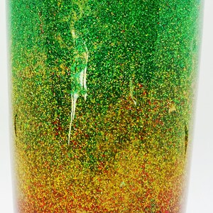 Good Vibes Tumbler Reggae Red Gold Green Glitter Shaka Beach Waves ...