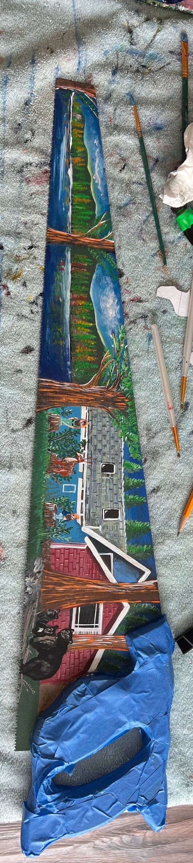 Hand Painted Hand-saw - Etsy