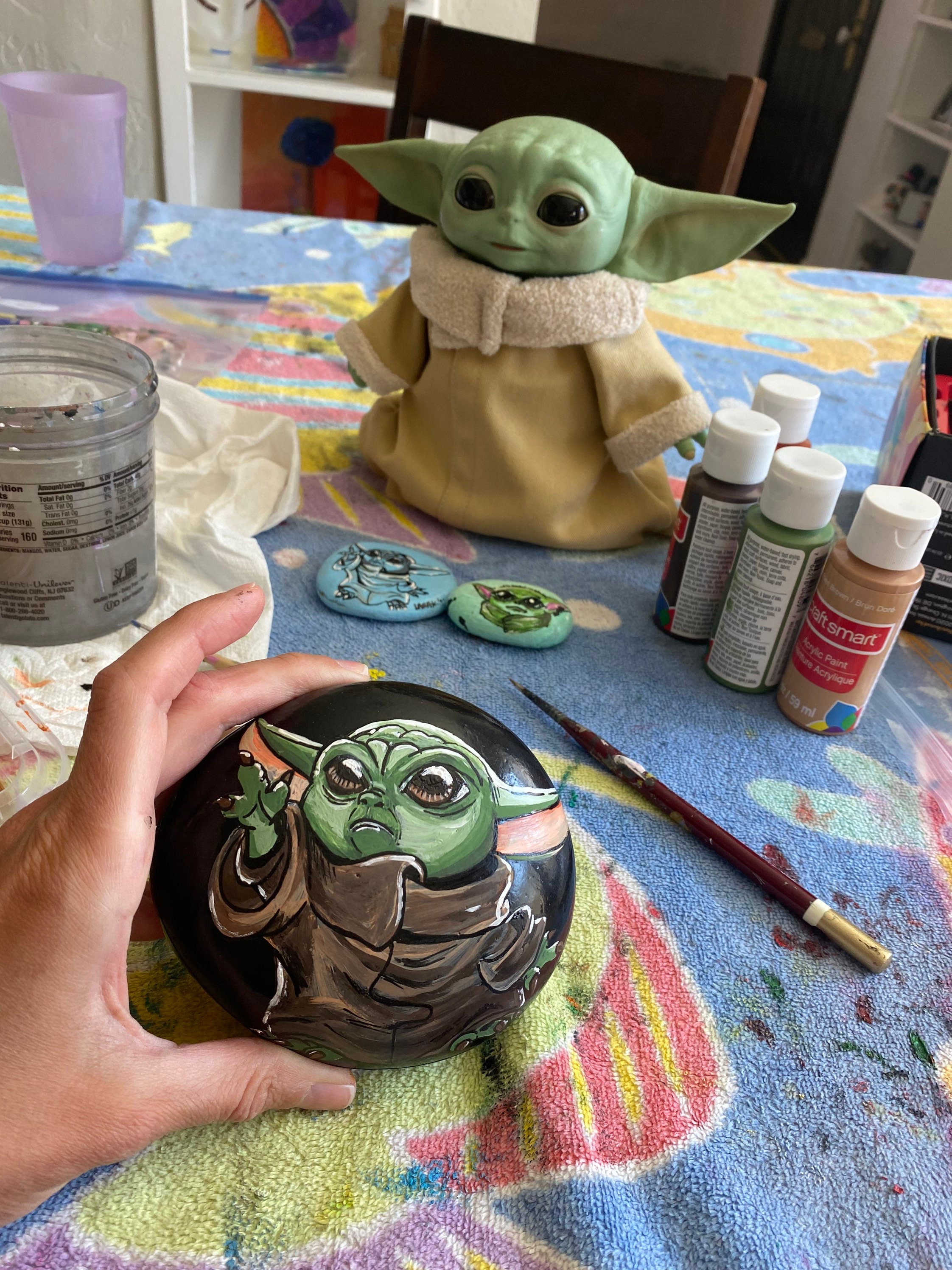 Large Hand Painted Rock Hand Painted Custom Rock - Etsy