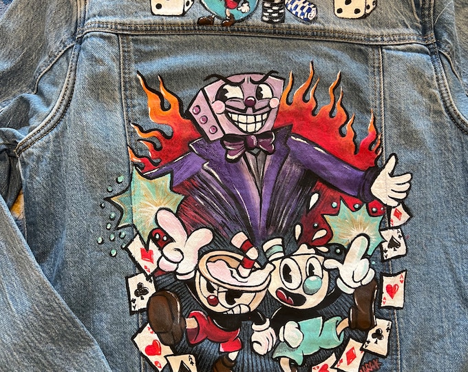 Custom Hand Painted DIY Denim Jacket - Made to Order, Personalized ...