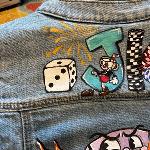 Custom Hand Painted DIY Denim Jacket - Made to Order, Personalized ...