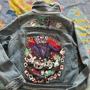 Custom Hand Painted DIY Denim Jacket - Made to Order, Personalized ...