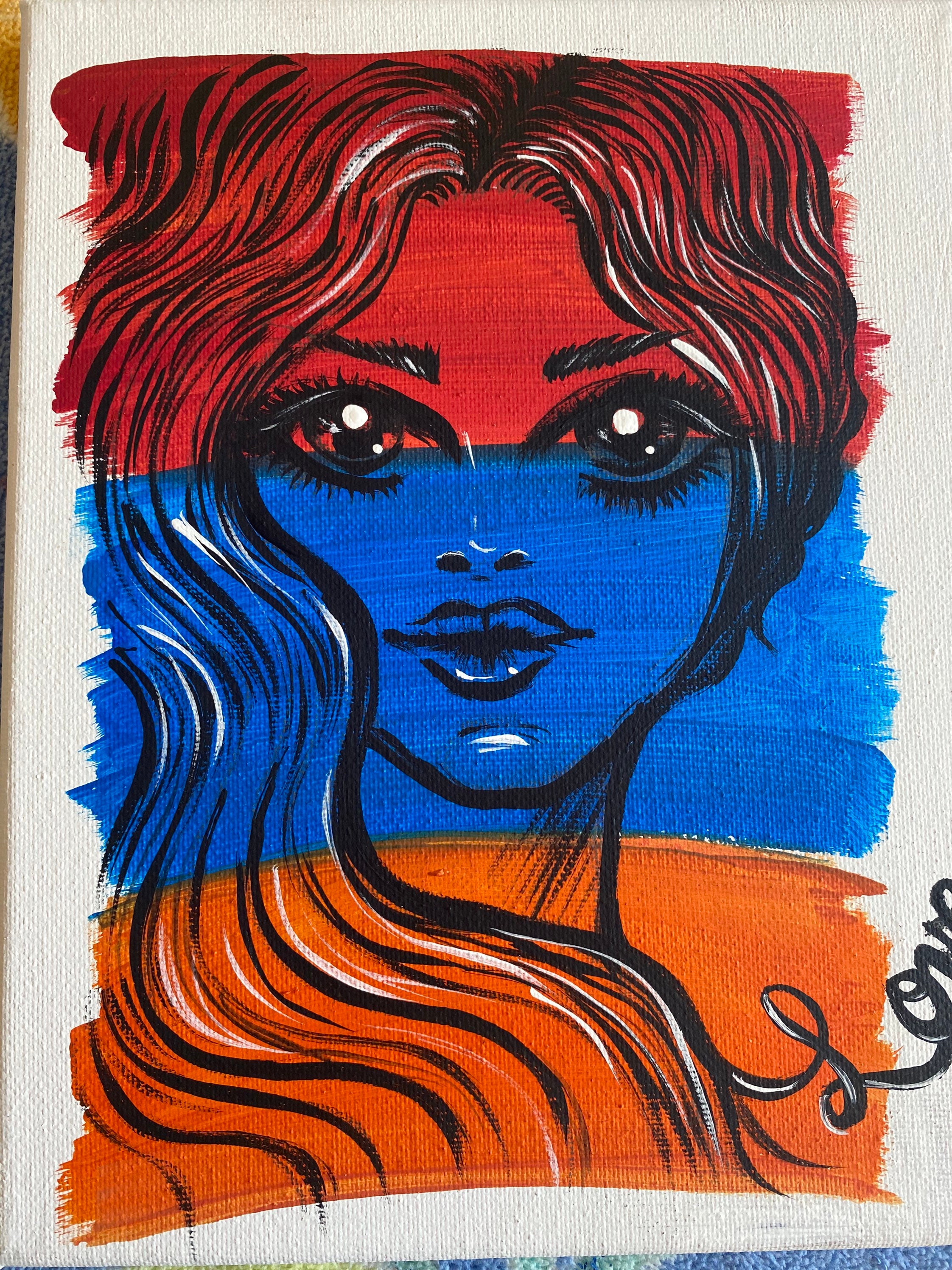Artsakh Strong- Armenian Eyes- Hand Painted Acrylic on Canvas- Ready to ...