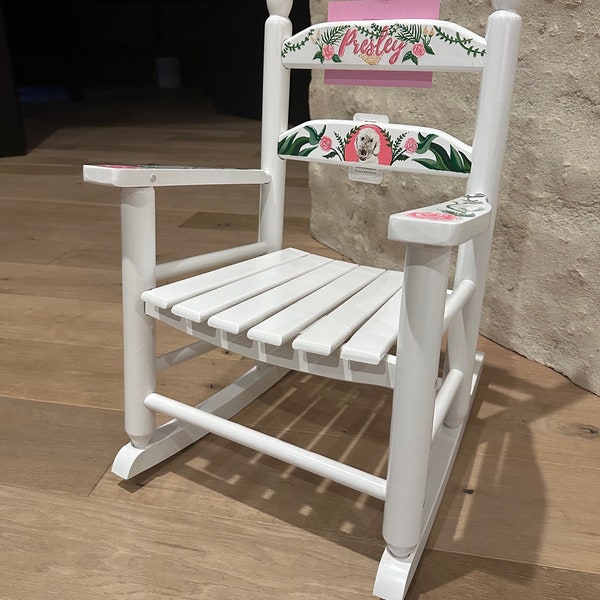 Painted Rocking Chair - Etsy