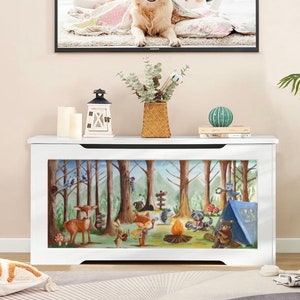 Personalized, Custom Hand Painted Toy Chest, Hand Painted Wooden Toy ...