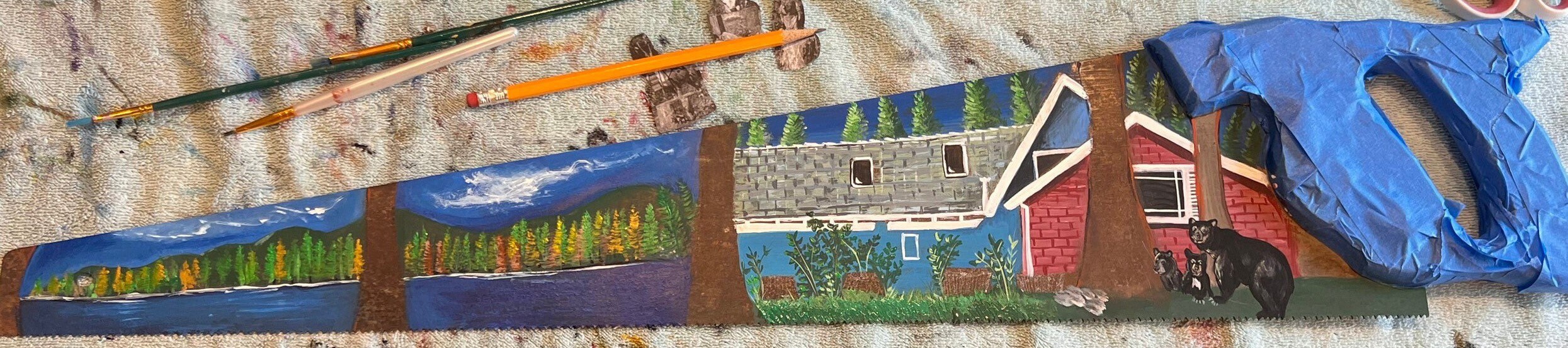 Hand Painted Hand-saw - Etsy