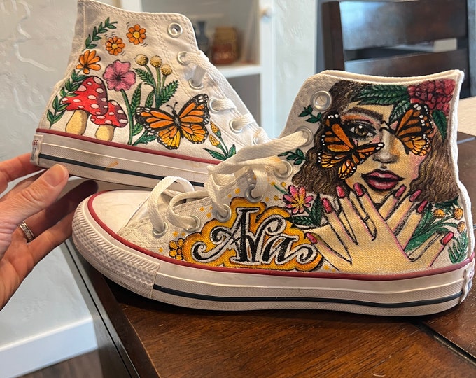 Hand Painted, Custom, Personalized Sneakers. *** Brand New Sneakers ...