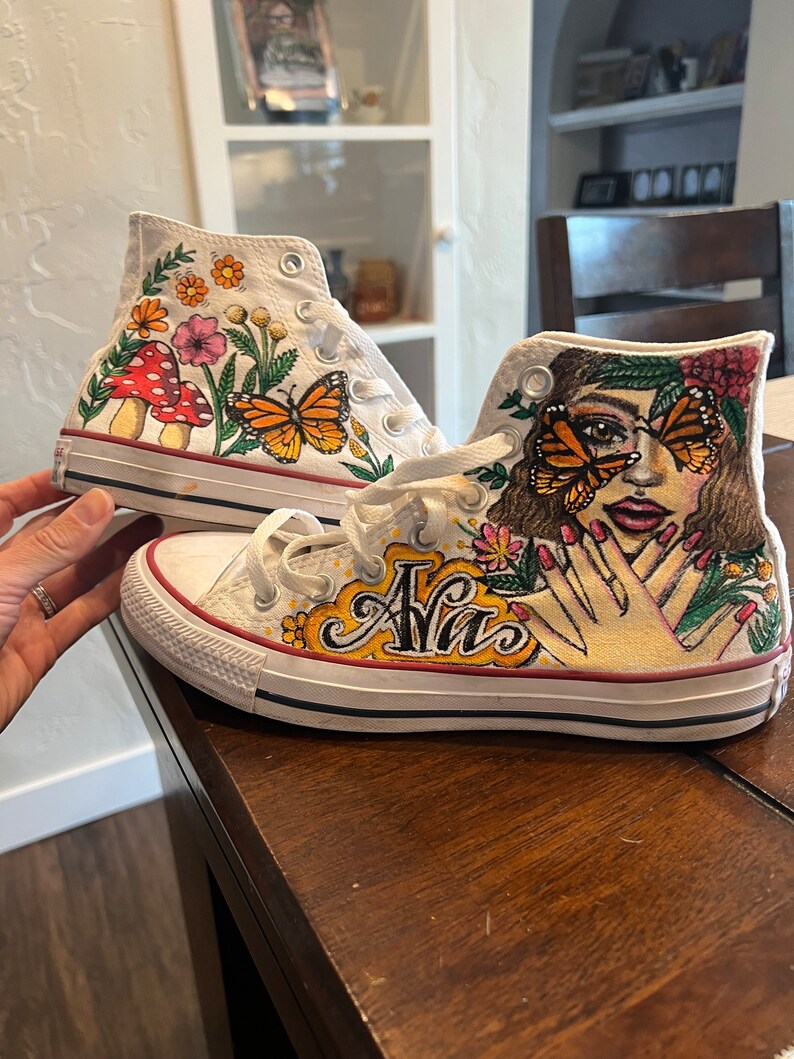 Hand Painted, Custom, Personalized Sneakers. *** Brand New Sneakers ...