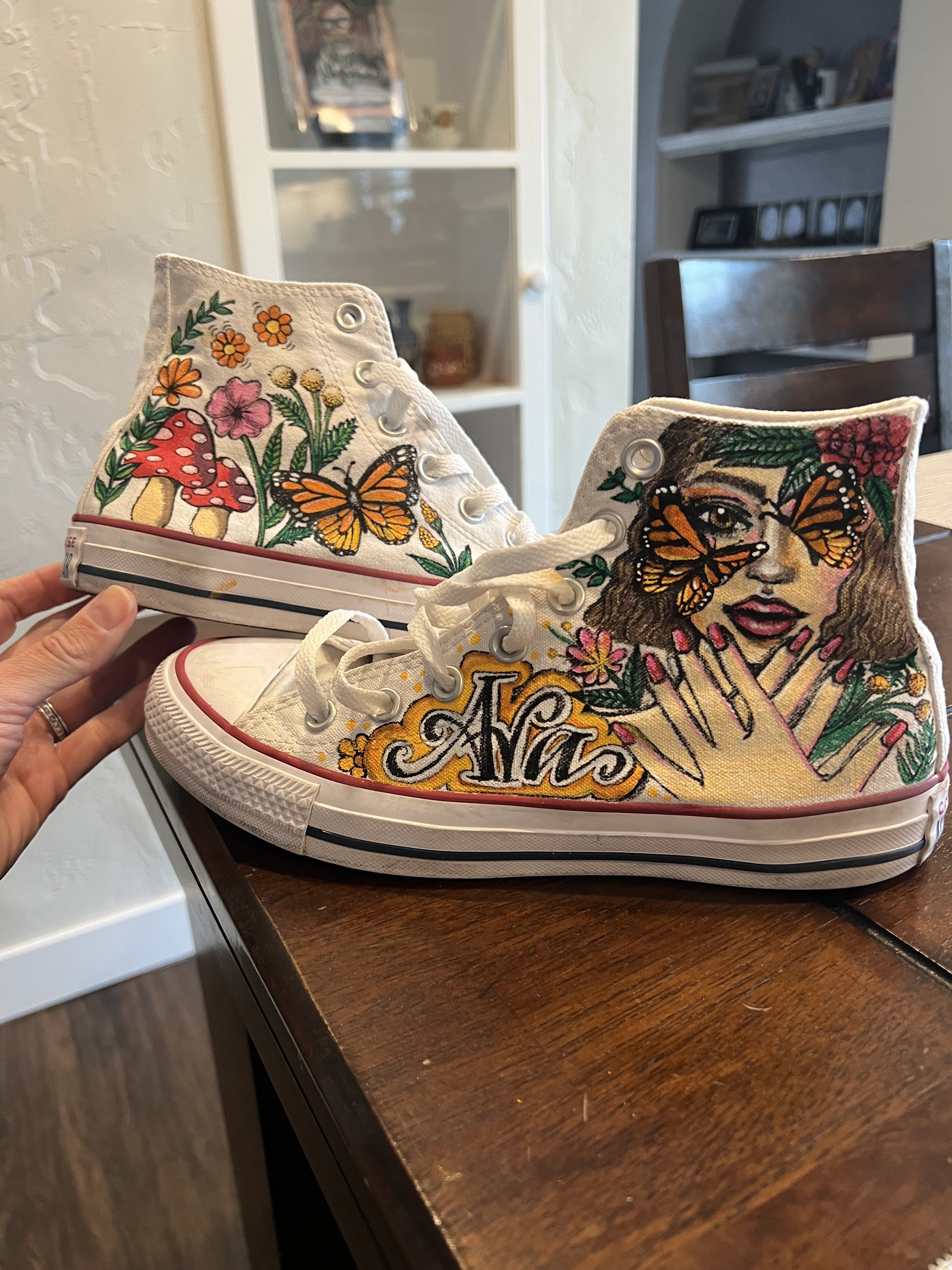 Hand Painted, Custom, Personalized Sneakers. *** Brand New Sneakers ...