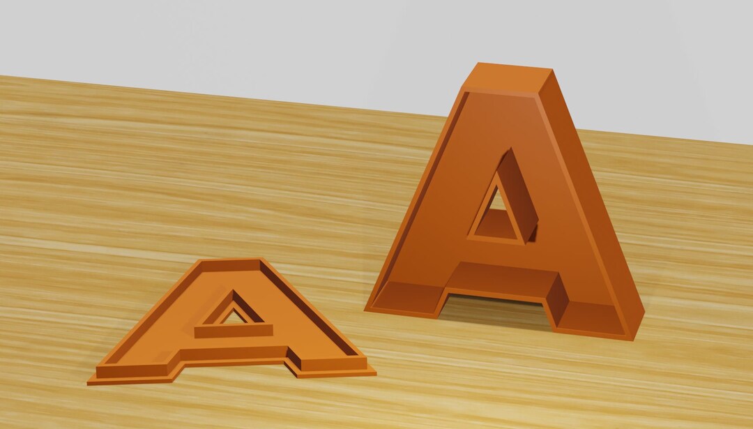 3D Printed Letter Gift Box With Lid Custom Decorative Sign 3D - Etsy