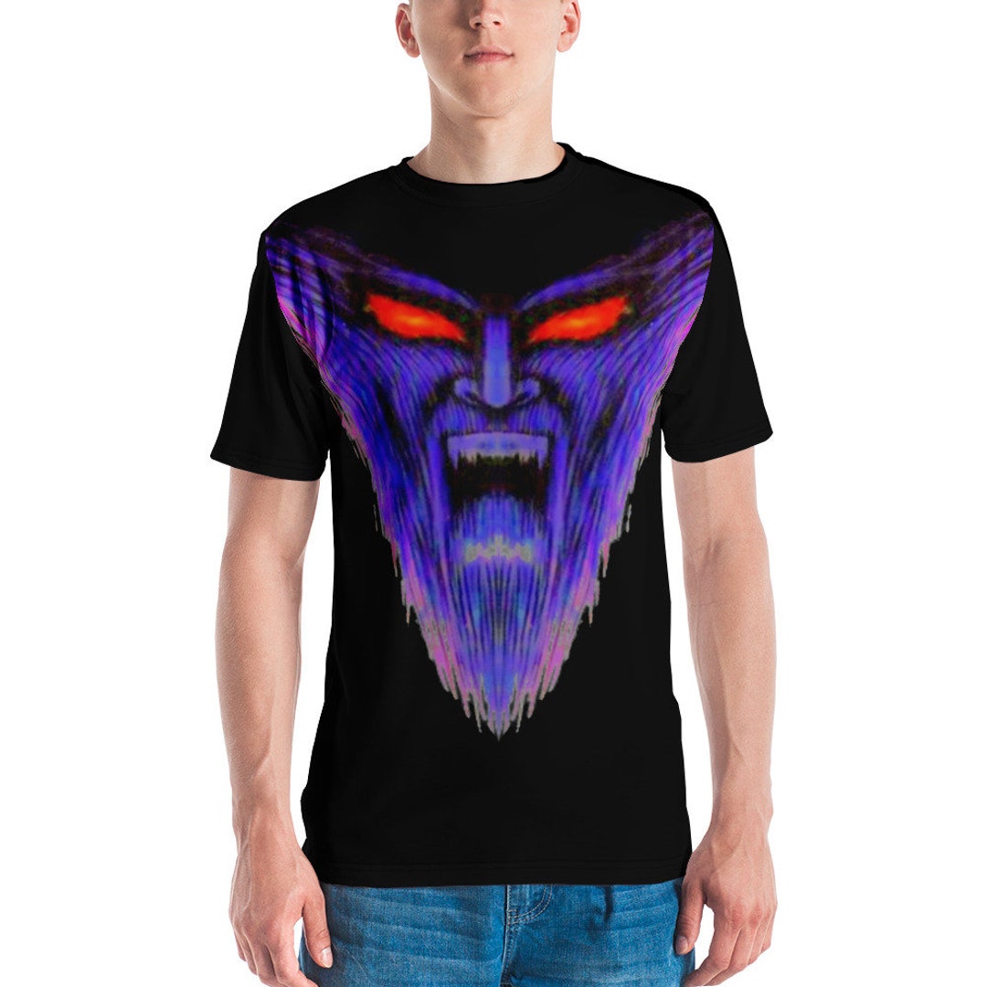 Screaming Demon T-shirt Angry Shadow Face Scary Monster Demon - Etsy