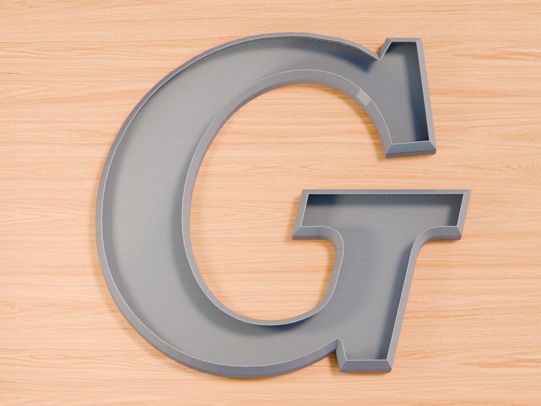 Large 3D Printed Letters Custom Decorative Fancy Words Sign 3D Alphabet ...