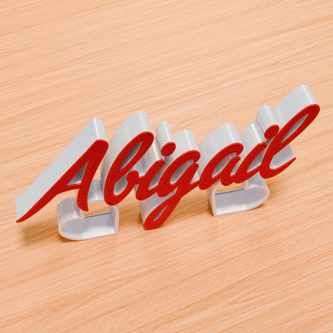 Custom Freestanding Cursive Name Sign for Girls Room Office Desk ...