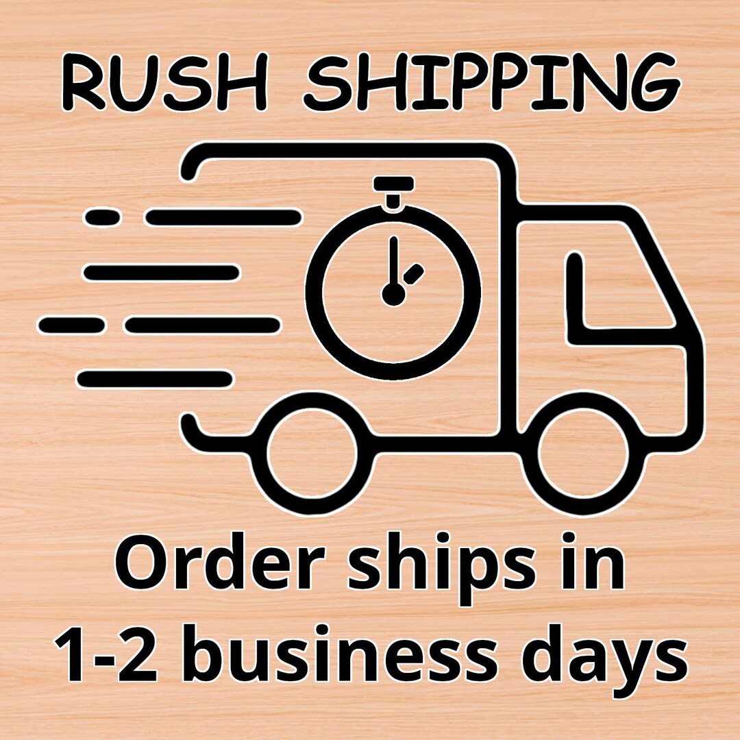 Rush Shipping (add-on Service) - Etsy