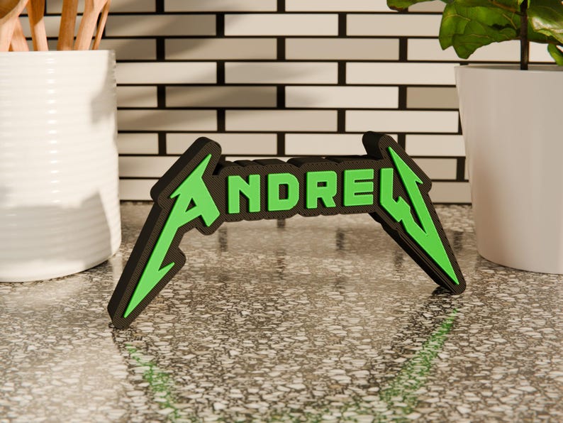 Large Custom Metal Band Desk Sign Rock Fan Gift Personalized Door Sign ...