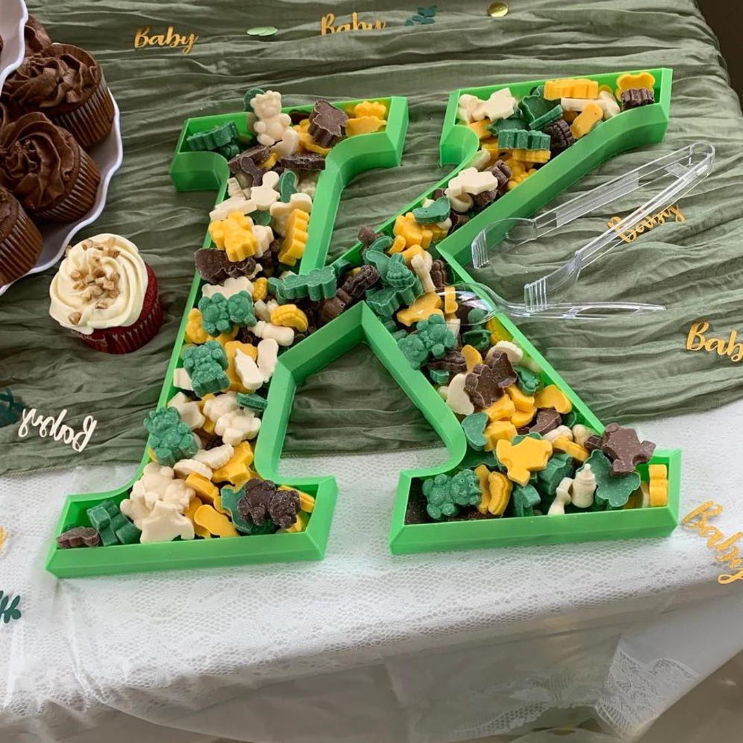 Large 3D Print Letters Custom Snack Tray Charcuterie Board Reusable ...