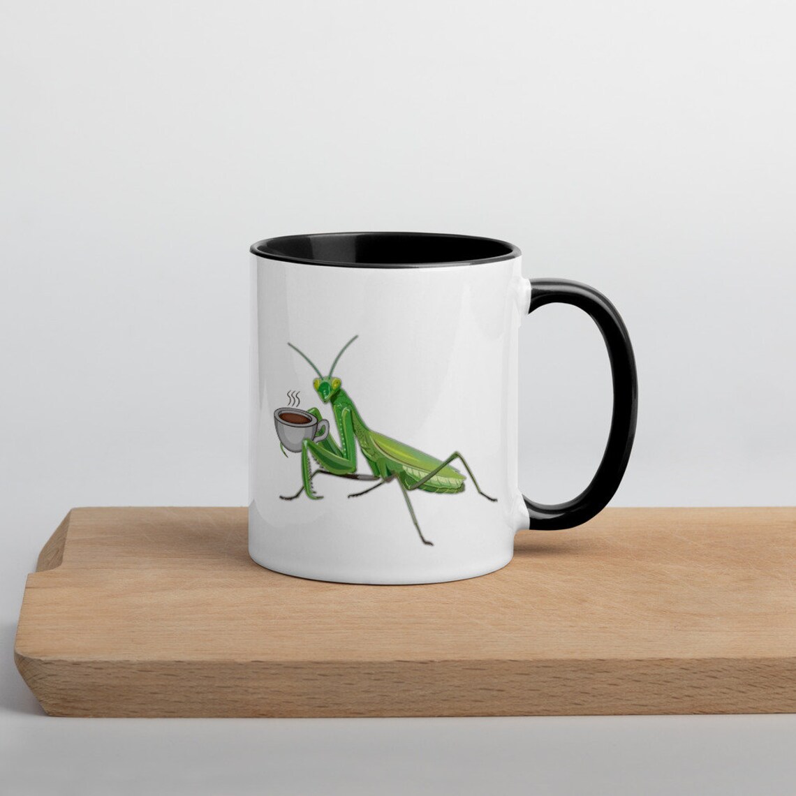 Praying Mantis Coffee Mug Coffee Drinking Praying Mantis | Etsy