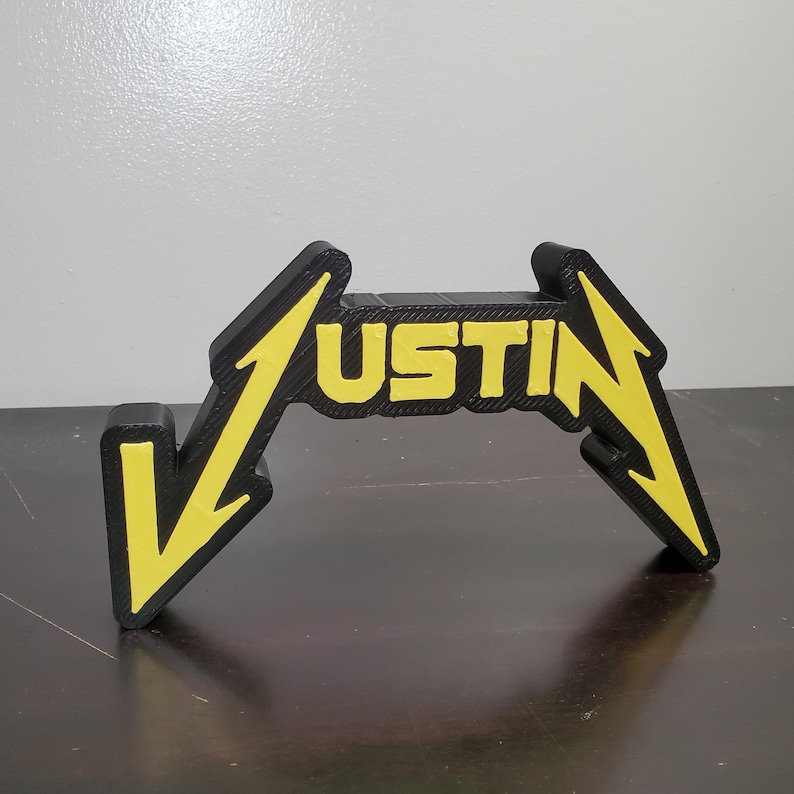 Large Custom Metal Band Desk Sign Rock Fan Gift Personalized Door Sign ...