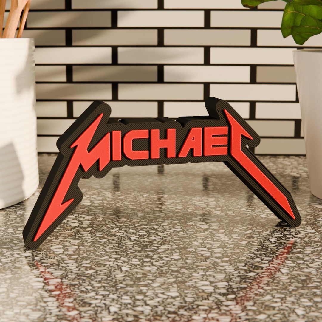 Large Custom Metal Band Desk Sign Rock Fan Gift Personalized Door Sign ...