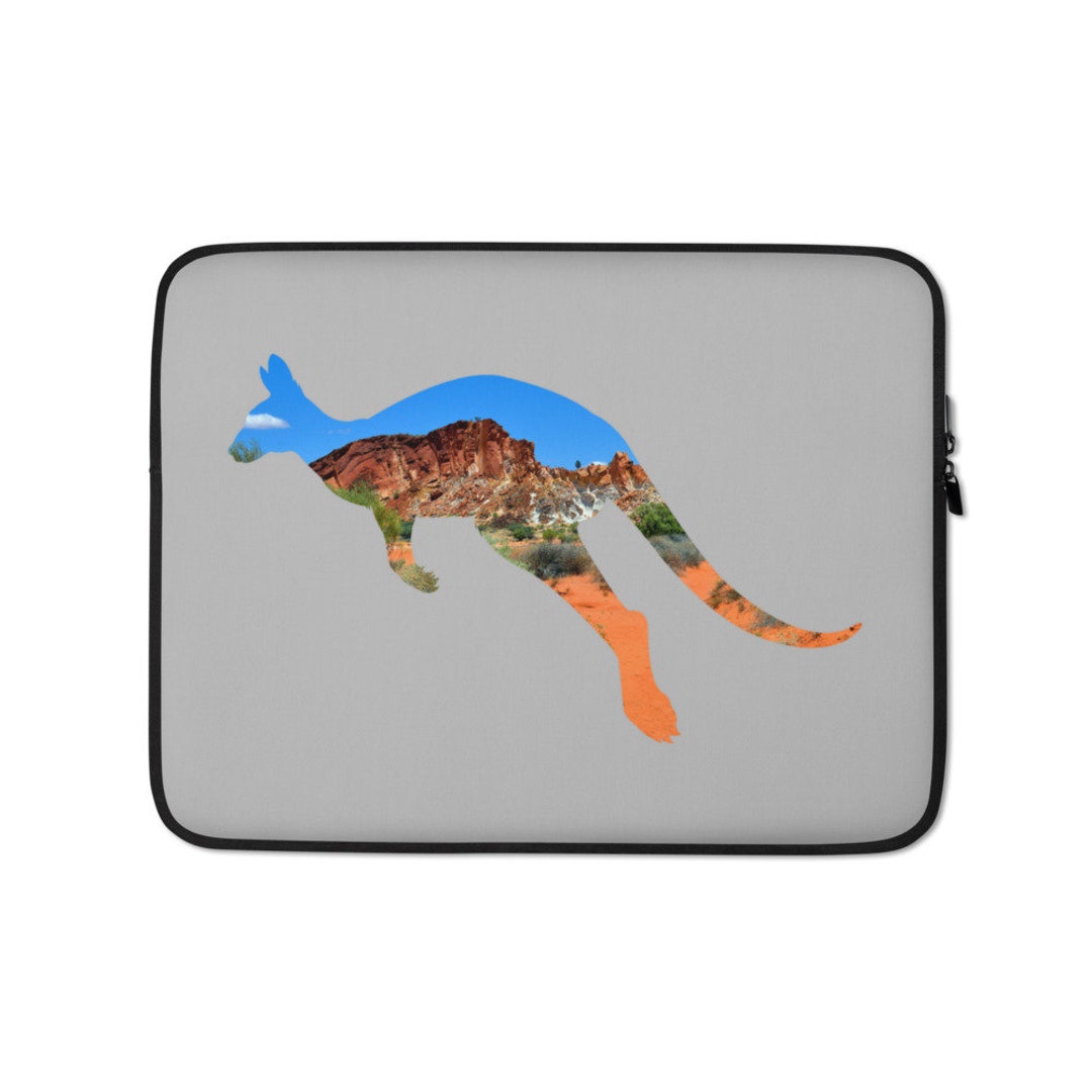 Kangaroo Laptop Sleeve Australian Mountain Desert Landscape Photography ...