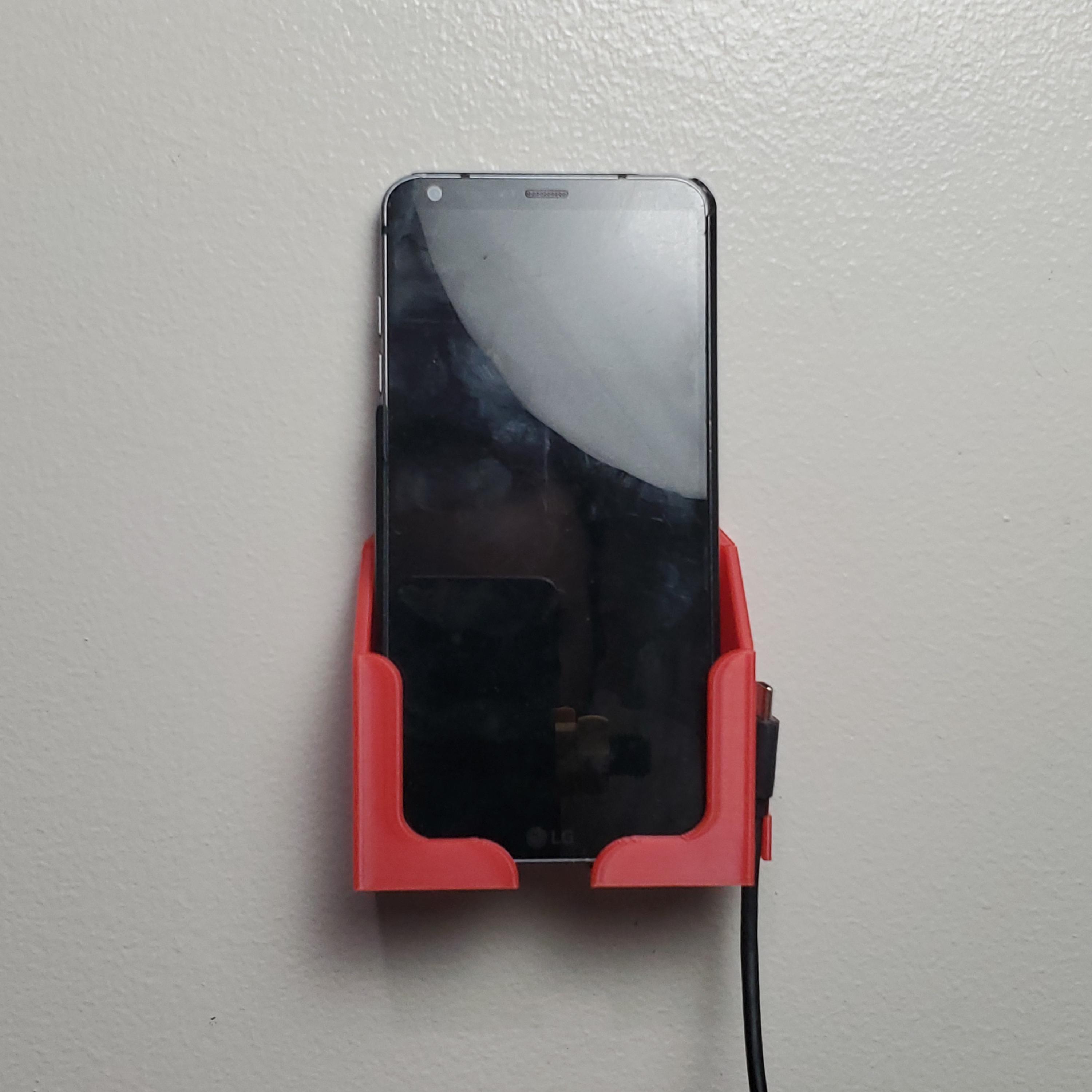 Wall Mounted Phone Holder | Universal Storage for Iphone, Samsung ...