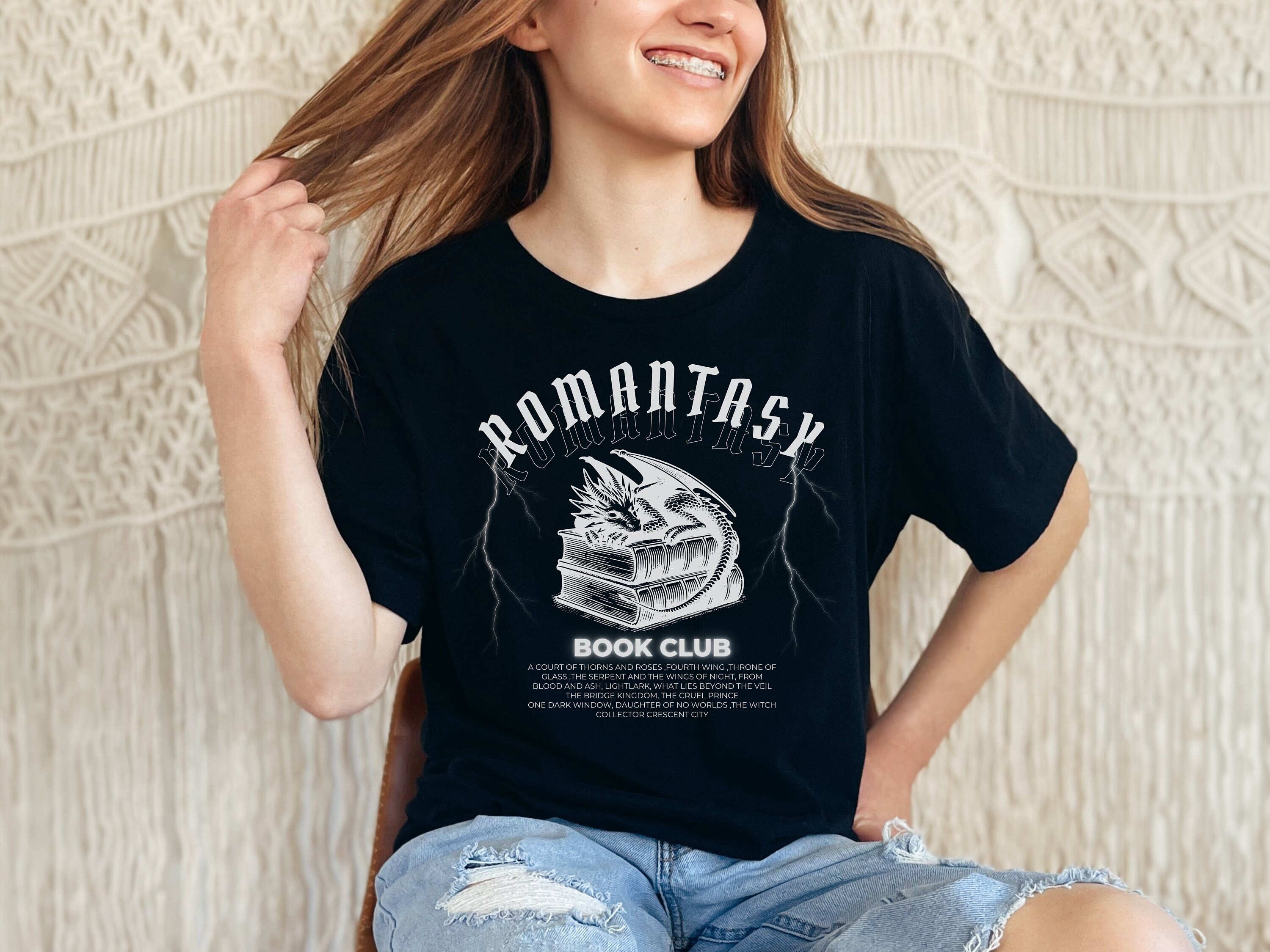 Book Club Tee, Readers Society Shirt, Romantasy Book Club Shirt ...