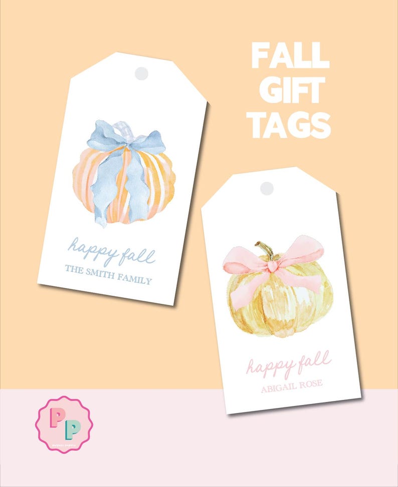 Fall Gift Tags - Etsy