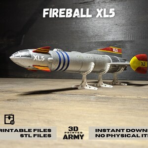 FIREBALL XL5 Spacecraft /gerry Anderson Serie /3D Print STL Files ...